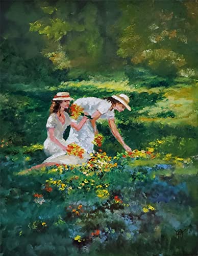 Languid Summer Days, Wildflower Meadow by Internationally Renowned Painter Yary Dluhos