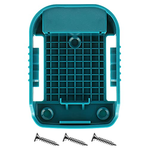 ZLWAWAOL 8 Pack Battery Holder Wall Mount Battery Storage Rack Compatible with Makita/Bosch 18V Lithium Ion Tool Battery BL1860 BL1850 BAT609,(8-Pack Case Blue)