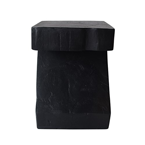 Christopher Knight Home Jingle Outdoor Light-Weight Concrete Side Table, Black