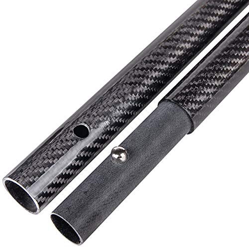 CKG Carbon Fiber Travel Sand Scoop Shovel Handle Universal Lightweight Pole for Beach Metal Detecting Long Rod with 28.5mm/1 1/8" Diameter