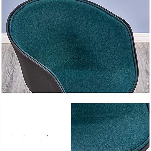 RENSLAT Case for Dining Chair, Study Chair, Fabric, Balcony, Leisure Backrest, Handrail, Metal, for Negotiations (Color : F)