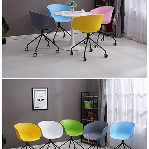 RENSLAT Case for Dining Chair, Study Chair, Fabric, Balcony, Leisure Backrest, Handrail, Metal, for Negotiations (Color : F)