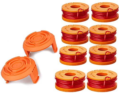 Trimmer Spool Line for Worx,Edger Spool Compatible with Worx trimmer spools Weed Eater String,Trimmer Line Refills 0.065 inch for Electric String Trimmers,Weed Wacker Spool Replacement Parts