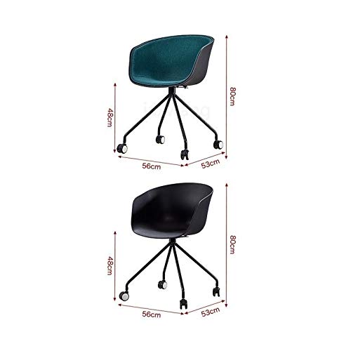 RENSLAT Case for Dining Chair, Study Chair, Fabric, Balcony, Leisure Backrest, Handrail, Metal, for Negotiations (Color : F)