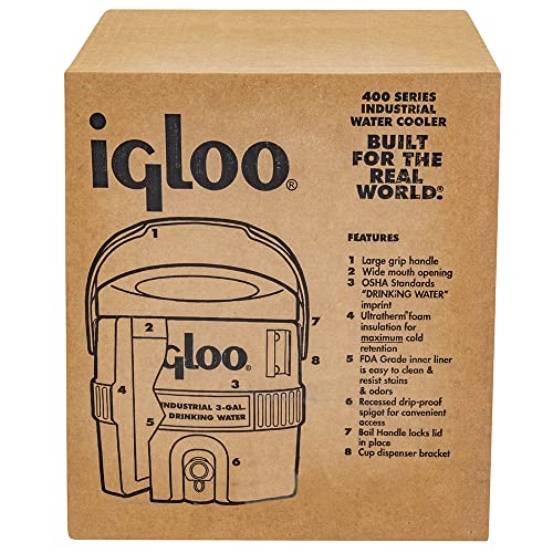 Igloo 400 Series 3 Gallon, One Size, Red/Yellow
