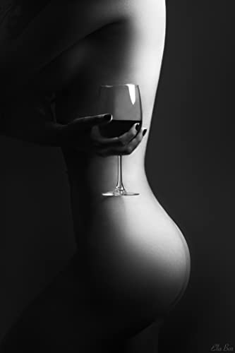 Wine Glow Art 32x48 inch Metal Print Fine Art photography by Ella Bar Photography.