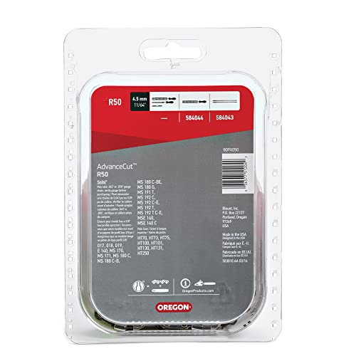 Oregon R50 AdvanceCut Replacement Chainsaw Chain for 14-Inch Guide Bars, 50 Drive Links, Pitch: 3/8" Low Vibration, .043" Gauge, Fits Various Stihl Models