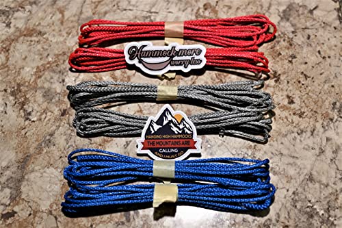Hanging High Hammocks | Whoopie Slings 6 Foot | Ultralight Amsteel with Free Sticker | Adjustable Suspension System - Beaded
