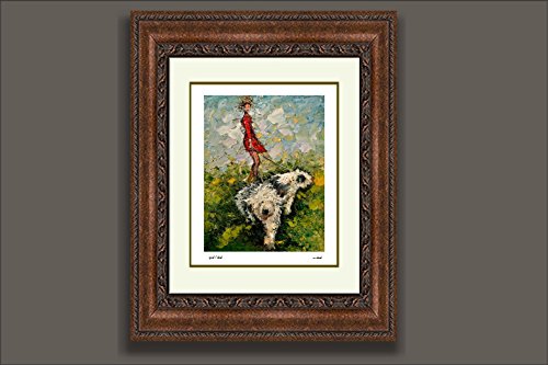 In a Gust, Old English Sheepdogs, Limited Edition, Signed and Numbered Print