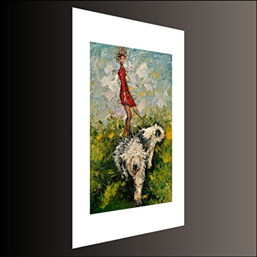 In a Gust, Old English Sheepdogs, Limited Edition, Signed and Numbered Print