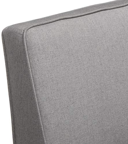 Christopher Knight Home Dejon Modern Fabric Loveseat, Gray / Matte Black Dimensions: 30.00”D x 50.00”W x 32.20”H