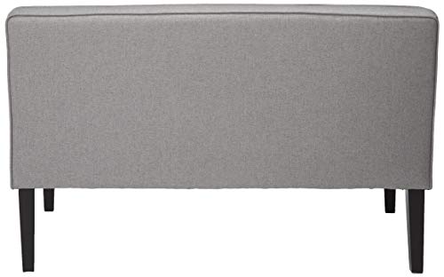 Christopher Knight Home Dejon Modern Fabric Loveseat, Gray / Matte Black Dimensions: 30.00”D x 50.00”W x 32.20”H