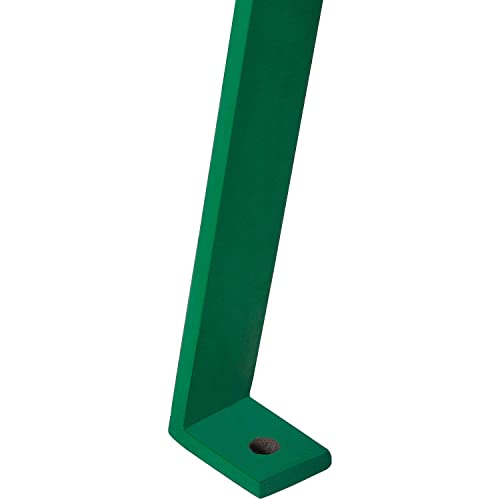 Global Industrial 6' Park Bench, Steel Slat, Green