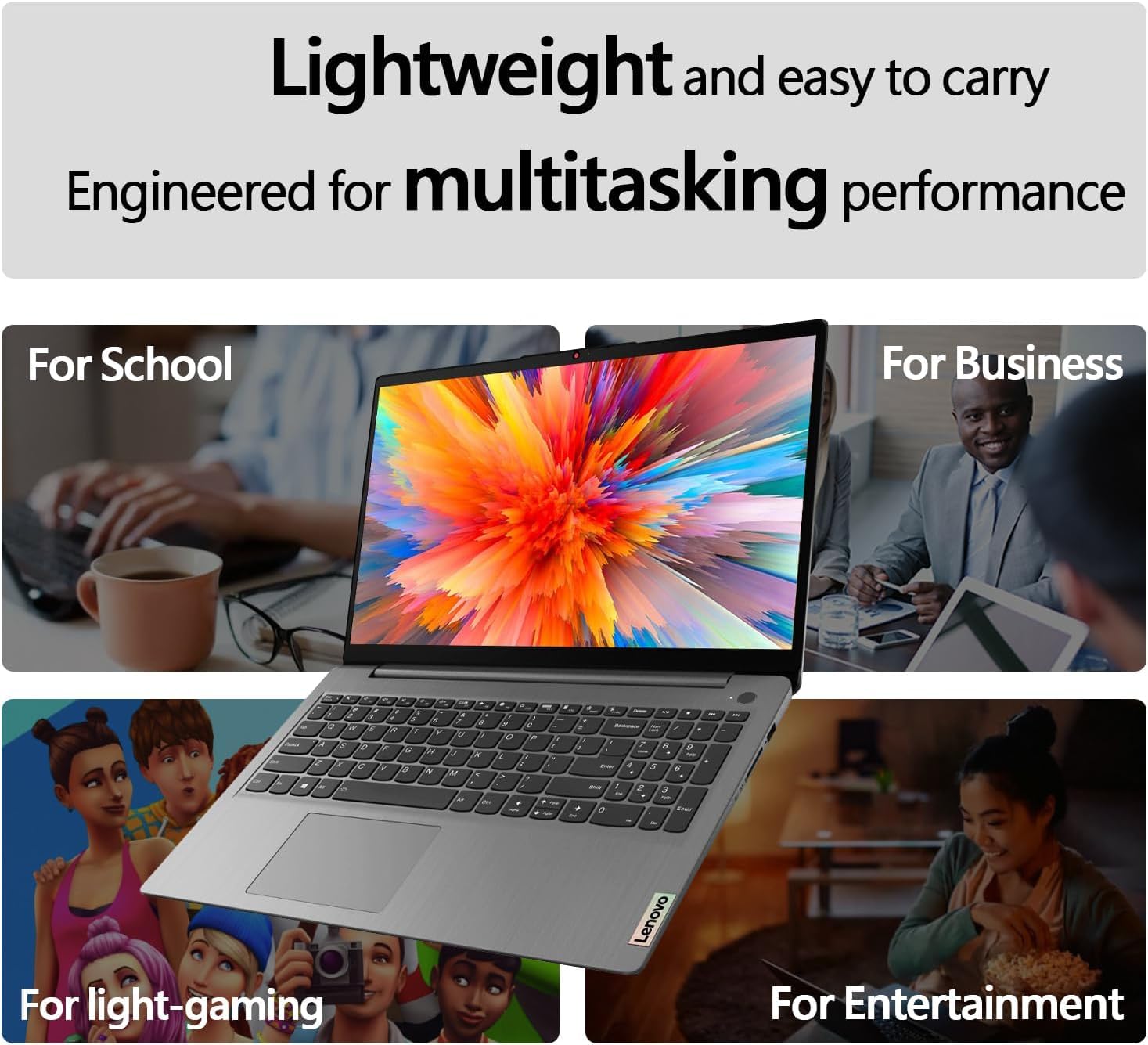 lenovo IdeaPad 3 15.6"" FHD Touchscreen Laptop, Intel Core i5-1135G7 Processor, 36GB RAM, 2TB SSD, Wi-Fi 6 & Bluetooth 5,Webcam Long Battery Life, Windows 11, Grey