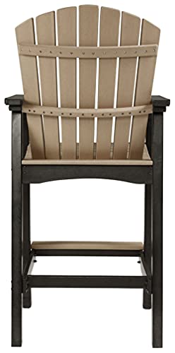 Signature Design by Ashley Fairen Trail 30" Outdoor Barstool, 2 Count, Black & Brown