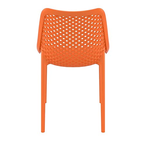Compamia Air Outdoor Patio Dining Chair in Orange (Set of 2)