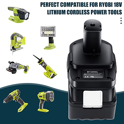 MT20RNL Adapter for Makita 18V Battery to for Roybi 18V Battery,Most Batteries for MAKITA:BL1860B / BL1860 / BL1850B / BL1850 / BL1840 / BL1830B / BL1830 / BL1820 / BL1815 etc.