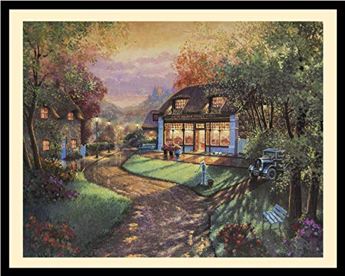 Village Stone (Nature Landscape Decor Art Framed)