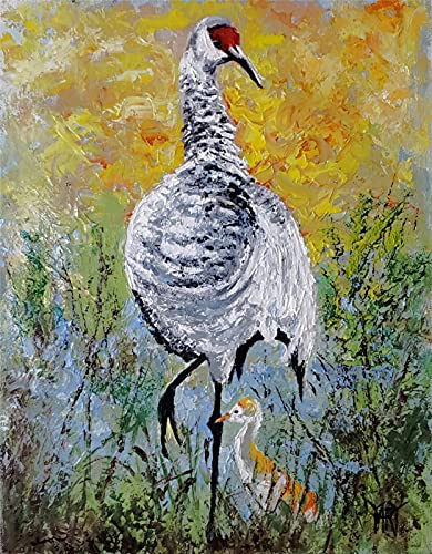 SOLD Protecting, Wildlife by Internationally Renowned Painter Yary Dluhos