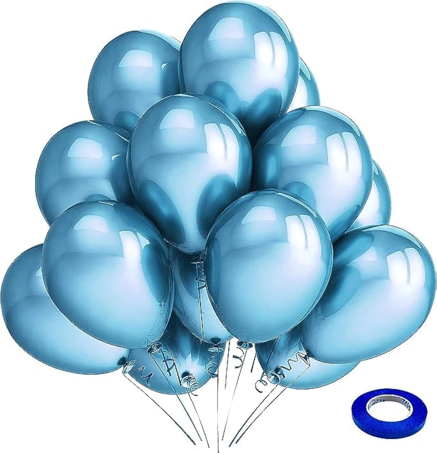 PARTy FLAGs Balloons Latex Party Round Helium Balloons for Wedding, Anniversary And Birthday Party Pack of 100 (Pastel_12 Inch)