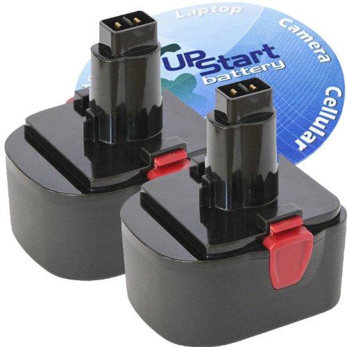 2-Pack Lincoln 14.4V Battery Replacement - Compatible with Lincoln PowerLuber Grease Guns Models # 1401, 1442, 1444, LNI-1401, LNI-1442, LNI-1444 (2100mAh, NICD)