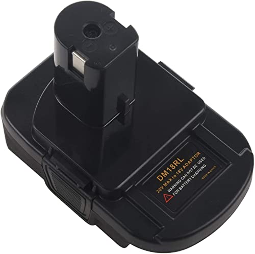 awokee DM18RL Battery Adapter for Dewalt for Milwaukee 20V/18V Li-Ion Battery Convert to for Ryobi 18V P108 ABP1801 Battery with USB Port
