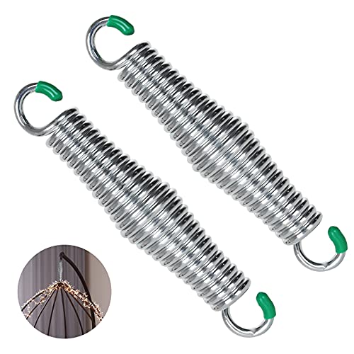 EXPERY 2 Pack Porch Swing Springs, Heavy Duty Hammock Hanging Chair Spring, Znic Plated Hanger Ceiling Mount Spring for Hanging Swing Bench, Hammock Chair, Punching Bag, Yoga Sling