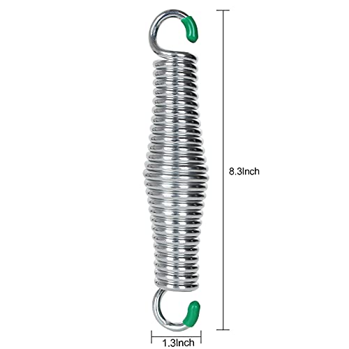 EXPERY 2 Pack Porch Swing Springs, Heavy Duty Hammock Hanging Chair Spring, Znic Plated Hanger Ceiling Mount Spring for Hanging Swing Bench, Hammock Chair, Punching Bag, Yoga Sling