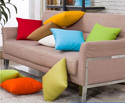 Augld 2Pack Outdoor/Indoor Throw Pillow Cover, Waterproof Solid Pillow Case Navy 18"x18"