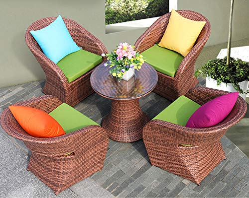 Augld 2Pack Outdoor/Indoor Throw Pillow Cover, Waterproof Solid Pillow Case Navy 18"x18"