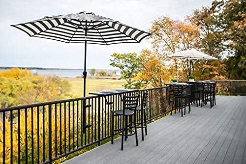 LOVE YOUR DECK | Patio Umbrella Holder | Outdoor Umbrella Base and Mount | Attaches to Railing Maximizing Patio Space and Shade
