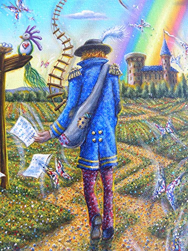Joseph KALIHER (Texas 1970) PARABLE OF THE SOWER OF MEMES OIL on CANVAS cm 40x60