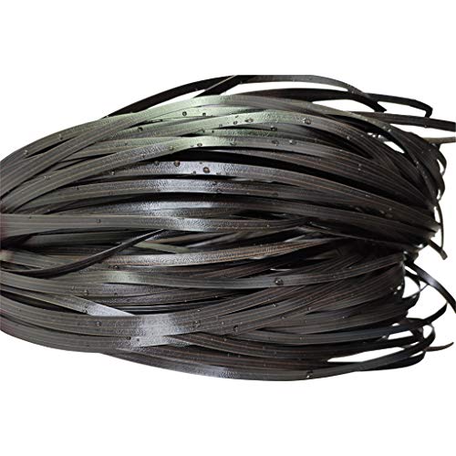 RNY 200 feet Coffee Polyethylene Plastic Rattan Wicker for Repair Rattan Chair Table (Dark Coffee with Brown Stripes)