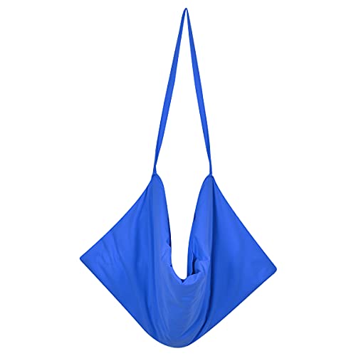 Microfiber Blue Beach Chair Towel with Side Pockets, Chaise Lounge Chair Towel Cover for Sun Lounger Pool Sunbathing Garden Beach Hotel, Oversized, Tie-Dye Blue, 85" L x 30" W