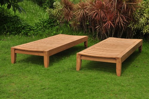 New Grade A Teak Multi Position Sun Chaise Lounger Steamer - Furniture only - Atnas Collection #WHCHAT