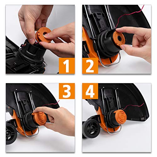 X Home 12-Pack WA0010 Weed Eater String Replacement for Worx Select Electric String Trimmers