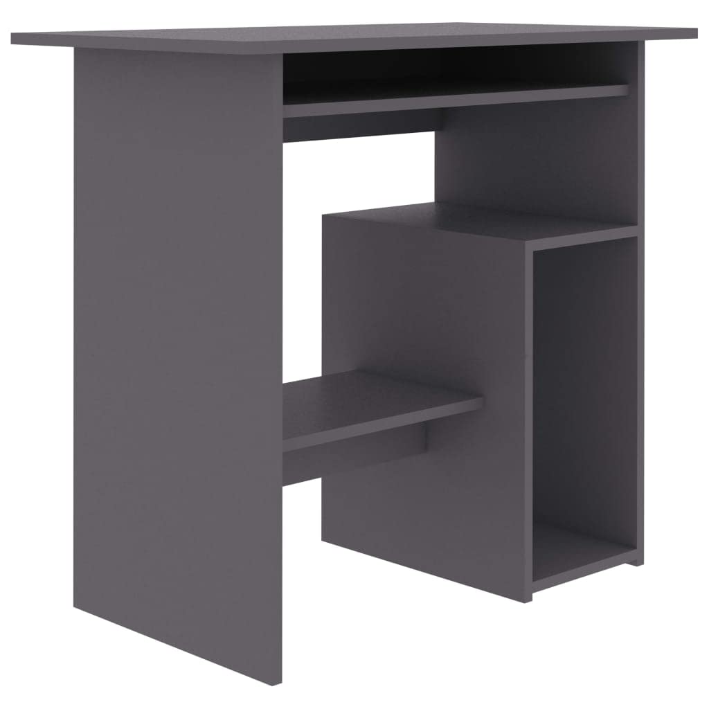 MSLAONXC Desk Gray,Computer Desk,Office Desk,Writing Table,Secretary Desk,Student Desk,Modern Simple Style,Bedroom Table,for Bedroom,Living Room,Workstation,31.5"x17.7"x29.1" Engineered Wood