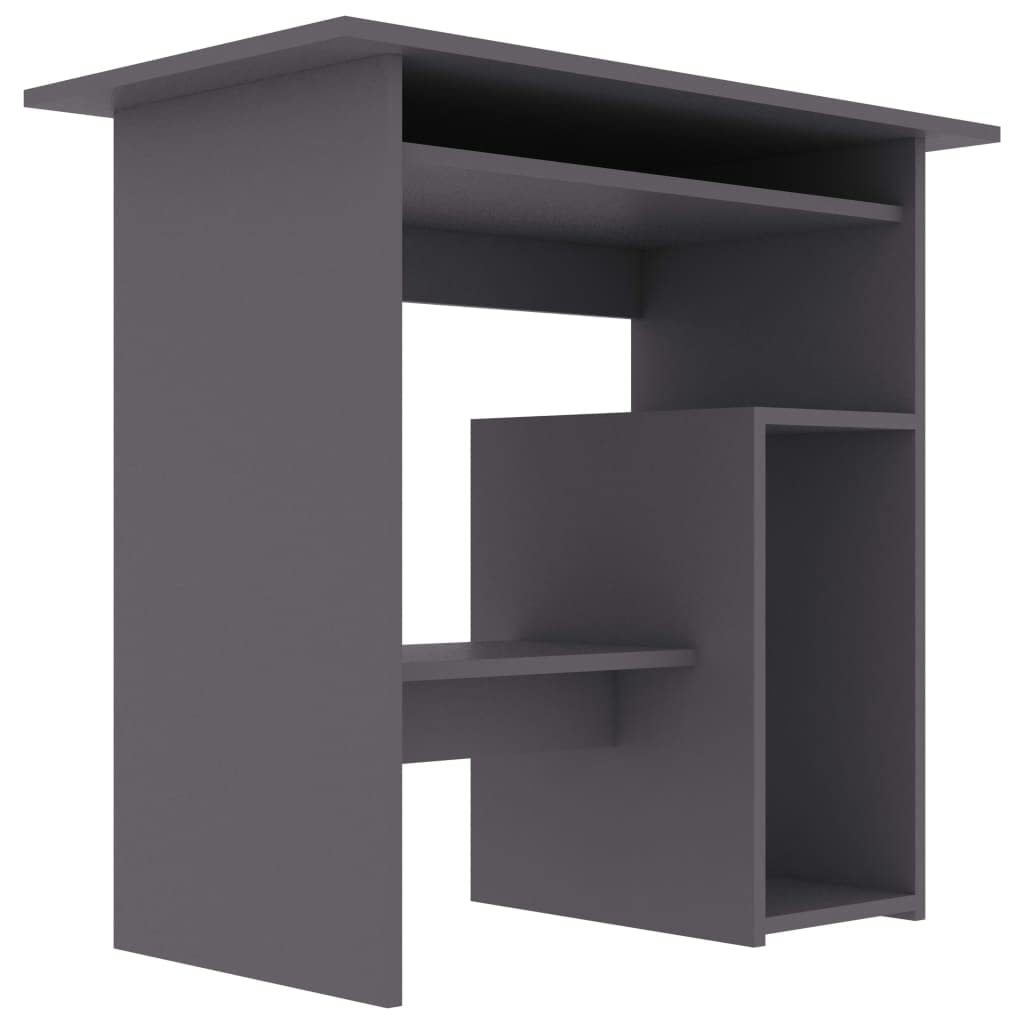 MSLAONXC Desk Gray,Computer Desk,Office Desk,Writing Table,Secretary Desk,Student Desk,Modern Simple Style,Bedroom Table,for Bedroom,Living Room,Workstation,31.5"x17.7"x29.1" Engineered Wood