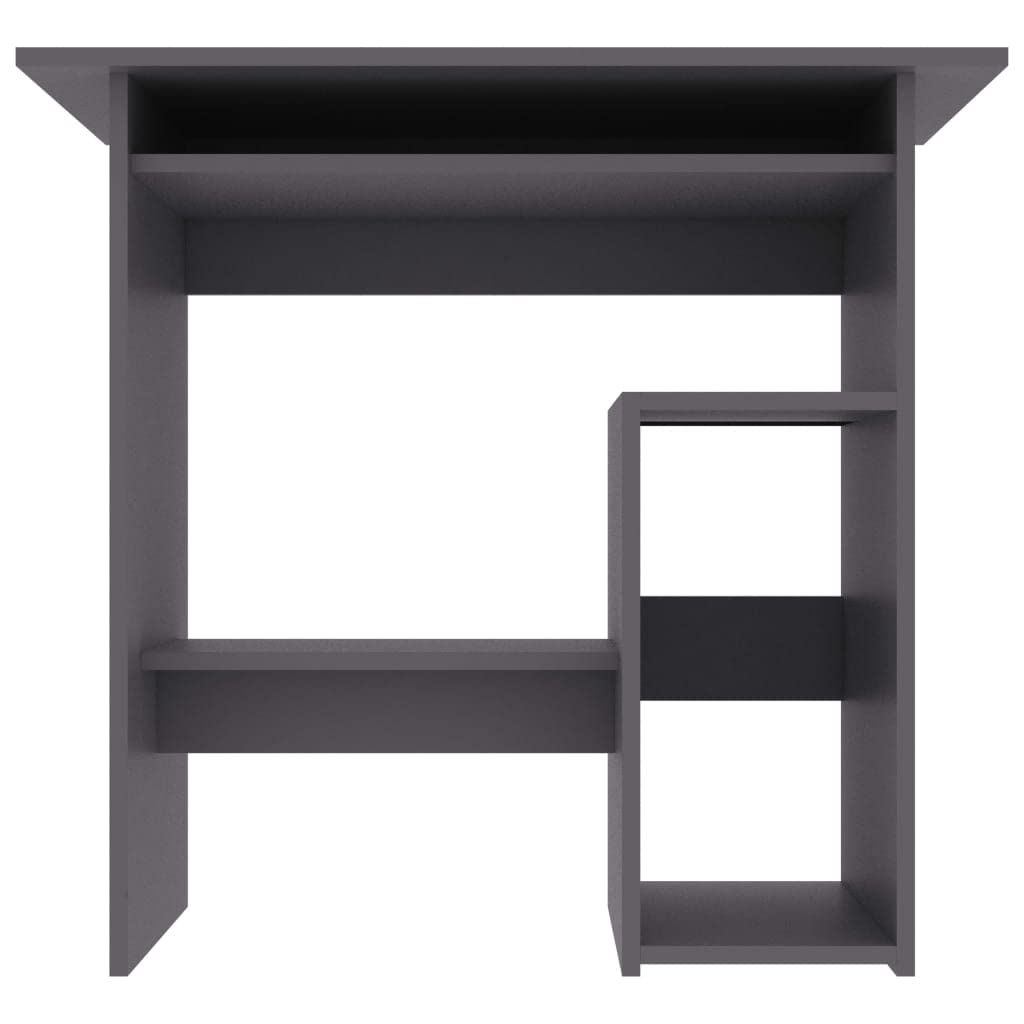 MSLAONXC Desk Gray,Computer Desk,Office Desk,Writing Table,Secretary Desk,Student Desk,Modern Simple Style,Bedroom Table,for Bedroom,Living Room,Workstation,31.5"x17.7"x29.1" Engineered Wood