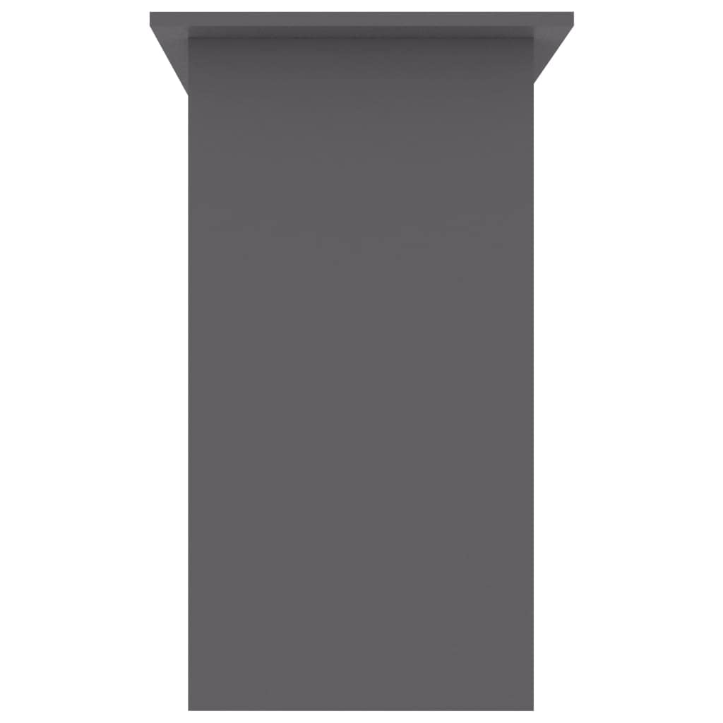 MSLAONXC Desk Gray,Computer Desk,Office Desk,Writing Table,Secretary Desk,Student Desk,Modern Simple Style,Bedroom Table,for Bedroom,Living Room,Workstation,31.5"x17.7"x29.1" Engineered Wood