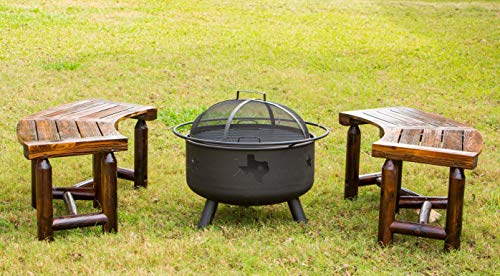 Leigh Country Char-Log Curved Bench