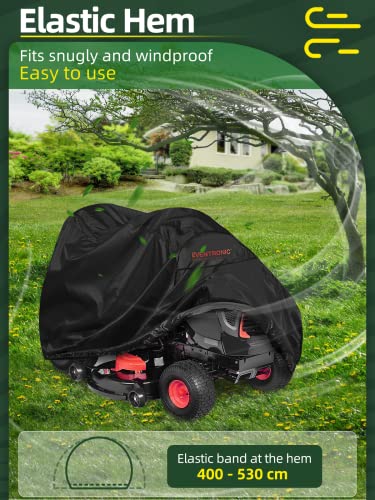 Riding Lawn Mower Cover, Eventronic 54β Riding Lawn Tractor Cover Waterproof Heavy Duty Durable (420D-polyester oxford)