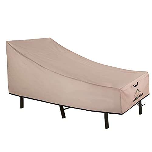 Himal Outdoors Patio Chaise Lounge Cover, Heavy Duty Waterproof 600D Polyster with Thick PVC Coating, Outdoor Chaise Lounge Cover, 78L x 34W x 32H inch