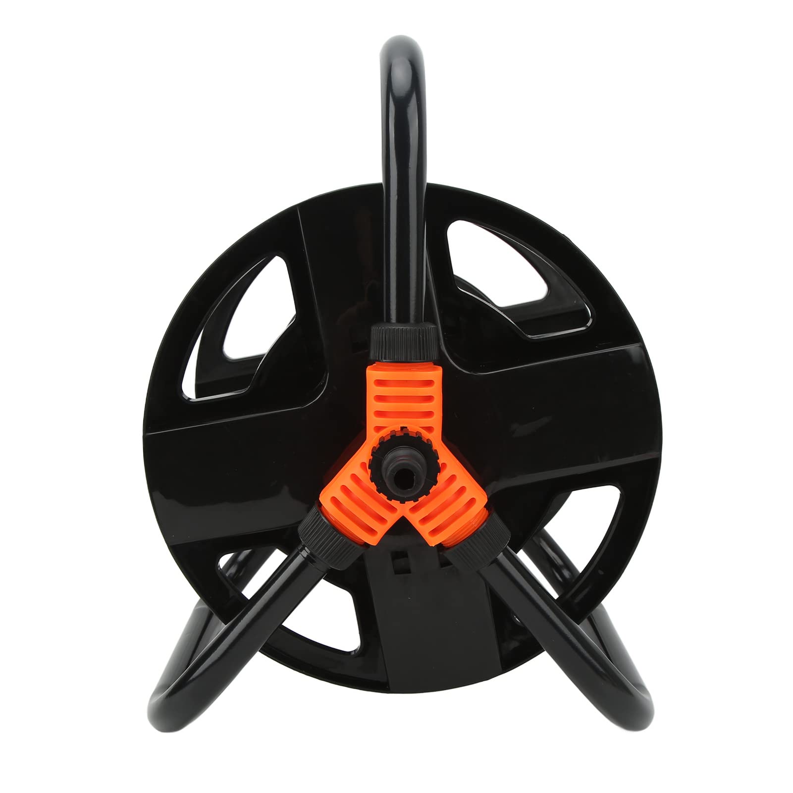Qinlorgo Portable Hose Reel, Rope Hose Storage Stand, Water Hose Holder, Storage Rack, Abs Single Arm Tool for Garden Watering, Car Washing, Fire Fighting