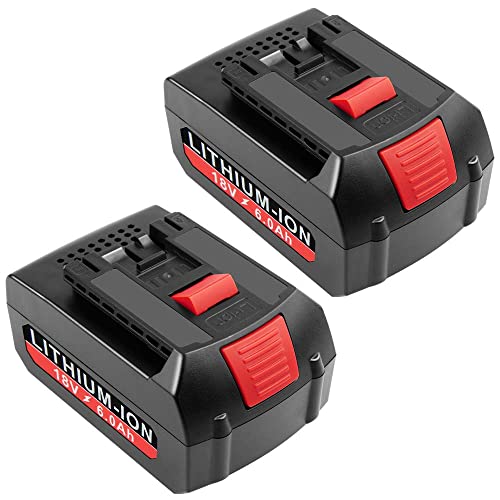 [2Pack] 18V 6.0 Ah! HIGH-Output Battery for Bosch 18V Battery Lithium BAT609 BAT609G BAT610G BAT611 BAT612 BAT618 BAT618G BAT619 BAT619G BAT622 BAT620