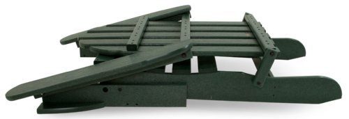 POLYWOOD AD5030GR Classic Folding Adirondack Chair, 38.5" x 31.25" x 33.5", Green