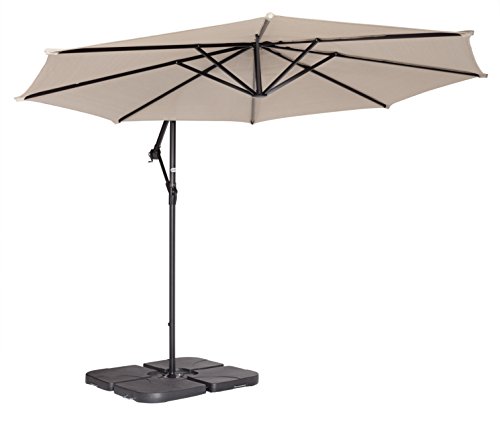 Coolaroo Umbrella Base, Water Base for Backyard and Patio Umbrellas, Pack of 4