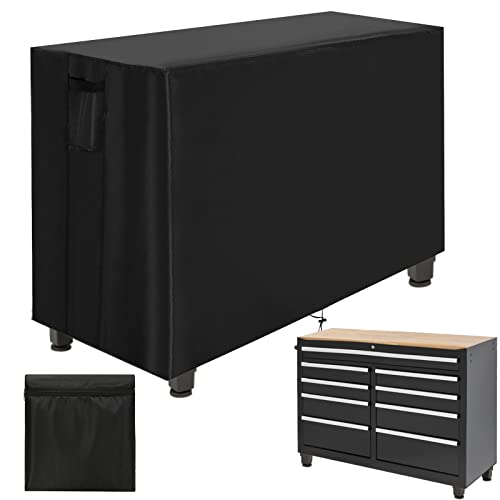Prep Table Cover for 52 Inch Keter Unity XL, BeSkyer Portable Outdoor Table Storage Cabinet, Water-resistant and Heavy Duty, All Weather