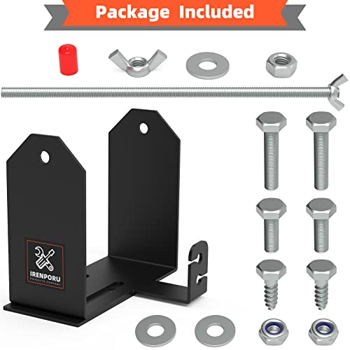 IRENPORU Adjustable Width (4.65"-9.54") Weed Wacker Trimmer Line Holder,Line Spool Rack,Supports 3 & 5 Pound Spools,with Mounting Hardware,for Landscape Trailer Organization Accessories