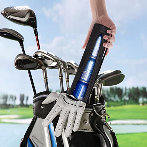 2Pcs Insulated Golf Bag Cooler, 6 -Cans Insulated Golf Beer Sleeve for Cans ,Stores Up to 6 Cans in Your Golf Bag,Golf Cooler Bag Keeps Canned Beverages Cold -Fits in Most Golf Bags Styles & Types